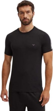Emporio Armani Homme, Tops, Noir, Taille: S Logo Band Tape Crew