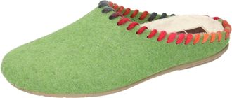 Manitu Home 320095-71, Damen-Hausschuhe, hellgr&uuml;n, 40 EU