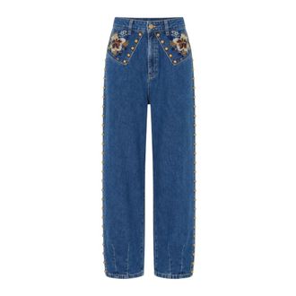 Farm Rio High-Waist Balloon Jeans - - Jeans - Damen - Blau - W25