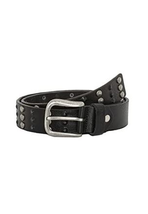 Red Bridge Redbridge Ceinture en cuir véritable pour homme avec clous, ceinture en cuir, Noir, 100 cm