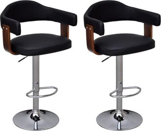 vidaXL Barhocker 2 Stk. Bugholz Vidaxl