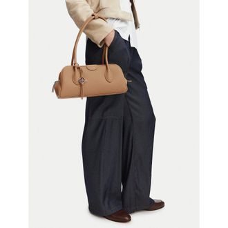 Calvin Klein Handtasche Calvin Klein Emblem Trio Pebble Shoulder Bag LV04F3743G Beige