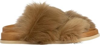 Pedro Garcia Femme, Chaussures, Brun, Taille: 36 EU Churra Lambskin Slippers