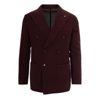 Lubiam Blazers - - Jackets - Herren - Rot - XL