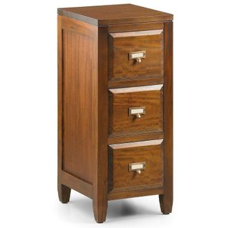 Les Tendances Rangement 3 tiroirs coloniale en bois dacajou massif Falkane 30cm