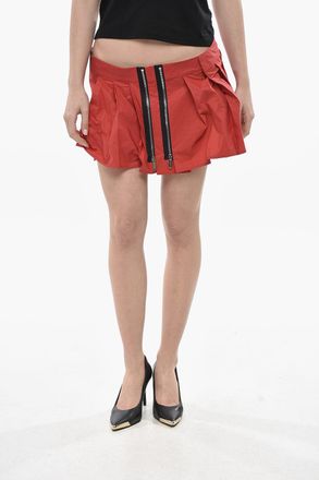 Dsquared2 Pleated Mini Skirt with Zip Dsquared2