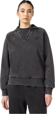 Champion SweaT-shirt col polo - Femme - Sweatshirts et sweats &agrave; capuche - Noir - Taille: 36 FR