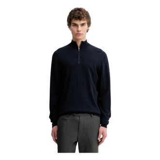 Les Deux Greyson Merino Strick - - Knitwear - Herren - Blau - 2XL