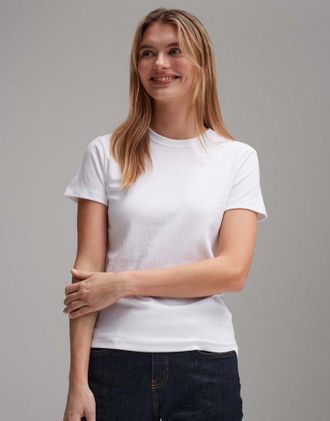 OPUS T-Shirt SAMUN Slim T-Shirt aus Baumwoll Mix