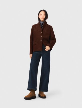 Maje Wide Jeans With Patch Pockets - Marineblau - Maje