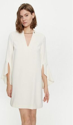 Twin-Set Coctailkleid 241TP2292 &Eacute;cru Straight Fit