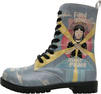 Dogo Schn&uuml;rstiefel DOGO Zipsy - Find Your Inner Peace