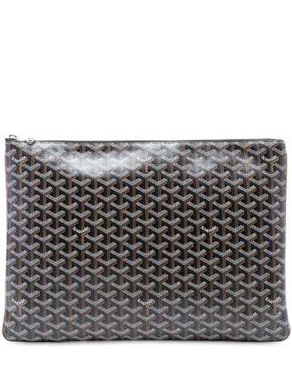 Goyard 2019 Goyardine Senat GM Clutch - Schwarz