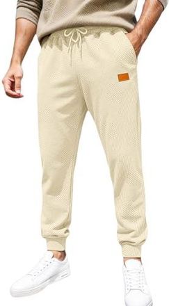 Generico Generico Pantalon de surv&ecirc;tement Homme Pantalon de Sport avec Poches Pantalon D&eacute;contract&eacute; avec Taille &Eacute;lastique Pantalon Vintage Style Victorien Steam