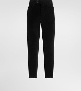 Dolce & Gabbana Hose Aus Samt - Mann Hosen Und Shorts Schwarz 48