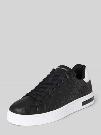 A|X Armani Exchange Sneaker mit Schn&uuml;rung Modell LONDON SAFFIANO