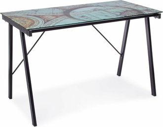 BIZZOTTO Moderner Schreibtisch Young, ideal f&uuml;r B&uuml;ro und Schlafzimmer aus Glas 113 cm -Gulliver