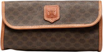 Celine Clutches - Macadam Coated Canvas Clutch - Gr. unisize - in Braun - für Damen