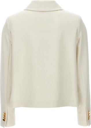 Kiton Double-Breasted Wool Jacket - Cream
