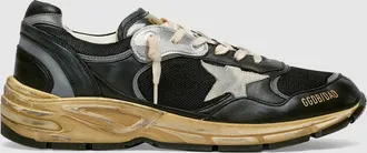 Golden Goose Baskets Running Dad Black Silver Ice