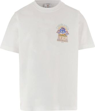 Casablanca Homme, Tops, Blanc, Taille: XL T-Chemises