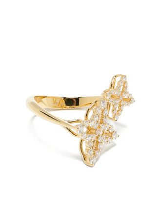 Roberto Coin bague Butterfly en or 18ct pav&eacute;e de diamant