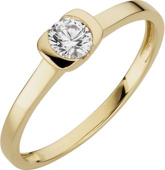Orolino Ring 333/- Gelbgold glanz synth. Zirkonia