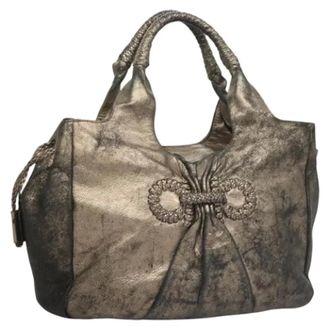 Ferragamo Sac Tote Pre-owned - Femme - Pre-owned - Beige - Taille: ONE Size
