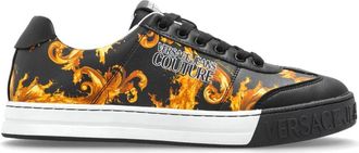 Versace Jeans Couture Homme, Chaussures, Noir, Taille: 41 EU Barocco Patterned Baskets