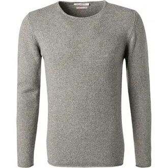Daniele Fiesoli Herren Pullover grau Kaschmir unifarben