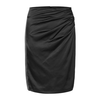 Inwear Schwarzer Drape-Rock mit Drapierten Effekten - - Skirts - Damen - Schwarzk - XS