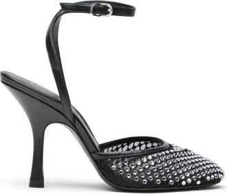 Stuart Weitzman Femme, Chaussures, Noir, Taille: 39 1/2 EU Bareitall Shine Pump 100