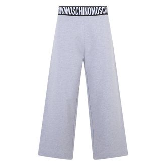 Moschino Pantalon large - Femme - Pantalons - Gris - Taille: 42 FR