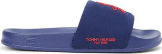 Tommy Hilfiger Canvas-Badeschuhe mit Monogramm-Stickerei in