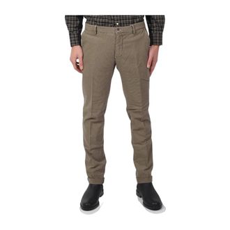 Mason's Chino-Hose mit Mikro-Karo f&uuml;r Herren - - Trousers - Herren - Braun - M