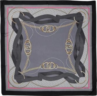 Liu Jo Femme, Accessoires, Noir, Taille: ONE Size &Eacute;charpe Imprim&eacute;e en Polyester avec Motifs