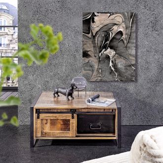 Red Living home24 Couchtische 100 x 45 x 70cm Braun