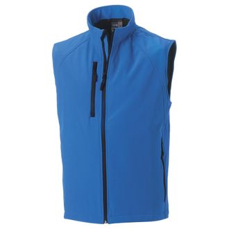 Russell Athletic Russell Herren Soft-Shell-Weste, 3-lagig (Himmelblau)