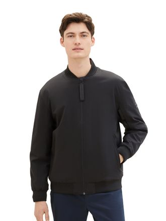 Tom Tailor Tom Tailor Denim Herren Bomberjacke im College-Style, 29999 - Black, L