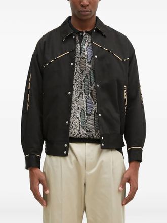 Wacko Maria veste à liserés contrastants - Noir