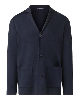 Maerz Strickjacke Milano aus Premium Garn-Merinowolle mit Reverskragen in