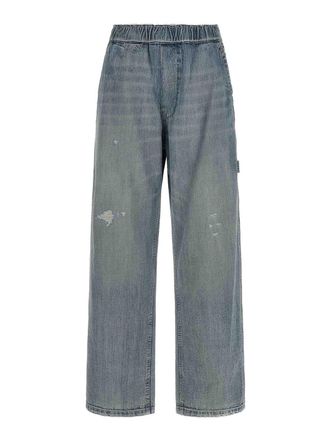 Maison Margiela Straight Leg Jeans - Hellblau
