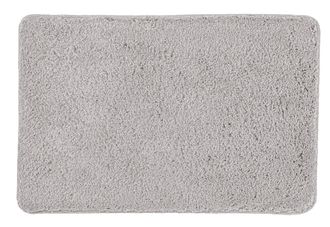 Kleine Wolke Badteppich Scott mit 50 x 70 cm in Silbergrau aus 100% Polyester