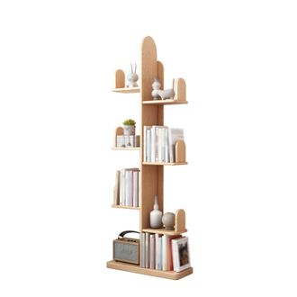 Generic 7-stufiges baumf&ouml;rmiges B&uuml;cherregal, Buchaufbewahrung und Pr&auml;sentationsregal, kreativ gebogenes vertikales B&uuml;cherregal, geeignet for Zuhause und B&uuml;ro(