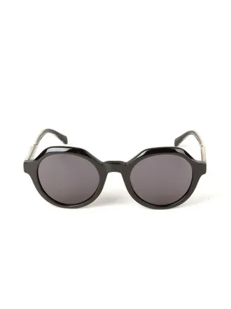 Zadig&Voltaire SZV453 Round Acetate Sunglasses - Black