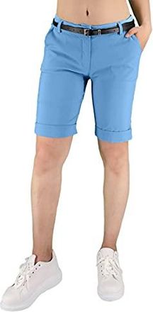 JOPHY & CO. Pantalon femme Bermuda avec ceinture et poches (code 3009), turquoise, XXX-Large