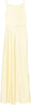 Liu Jo Femme, Robes, Jaune, Taille: 38 FR Robe de Soir&eacute;e Col Bateau Sans Manches