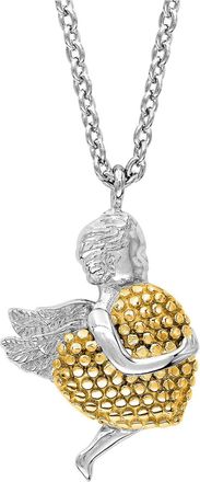 Engelsrufer Damen Halskette Engel aus Sterling Silber Bicolor- Karabinerverschluss - in der Länge verstellbar - nickelfrei