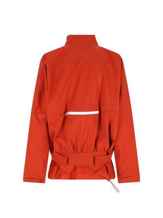 Lacoste Mens Lightweight Nylon Jacket Orange Polyester Viscose Elastane