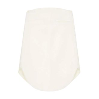 Courr&egrave;ges Midi Skirts - Femme - Jupes - Blanc - Taille: 40 FR